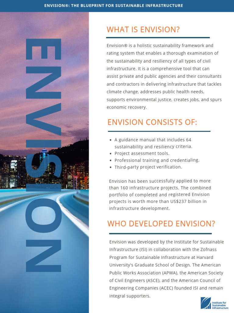 Envision Brochure Final | PDF | Infrastructure | Sustainability