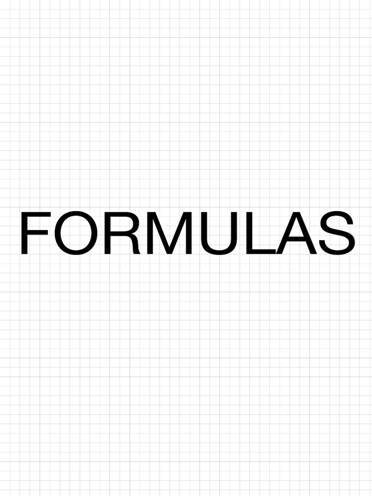Formulas For Geo Ongs | PDF | Soil | Natural Materials