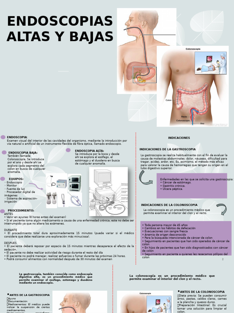 Guía Completa de Endoscopias Médicas | PDF | Endoscopia ...