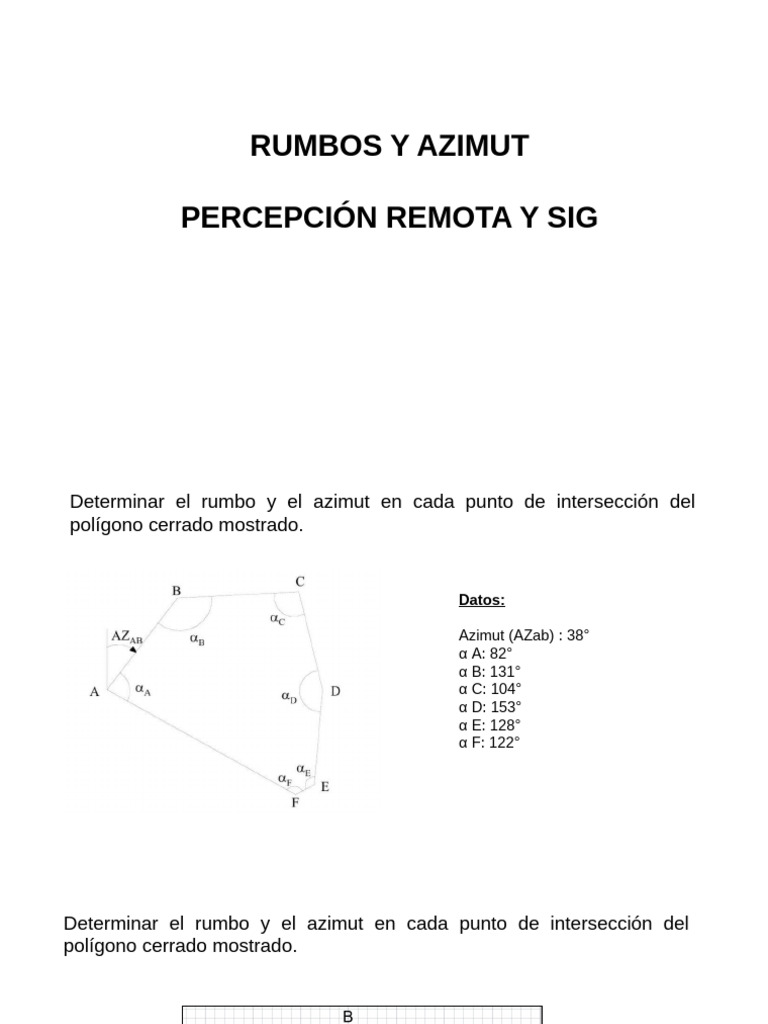 Practica Calificada Rumbo y Azimut | PDF
