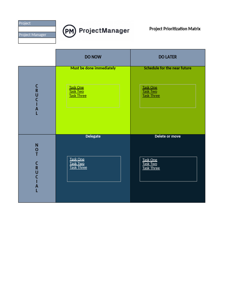 Project Prioritization Matrix Template WLNK | PDF