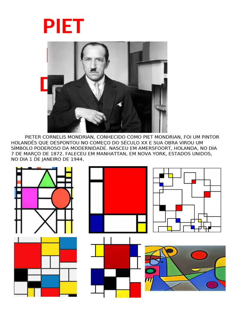 Biografia de Piet Mondrian | PDF
