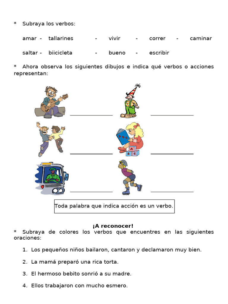 PRACTICA-VERBO | PDF