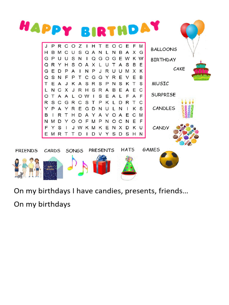 Birthday Worksheet | PDF