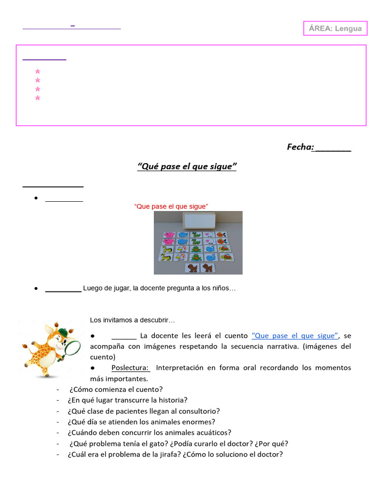 Proyecto Lengua Que Pase El Que Sigue | PDF | Alfabeto | Grafemas