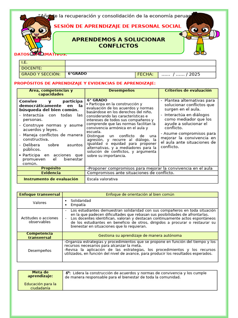 Resolución de Conflictos en el Aula | PDF | Mediación | Evaluación