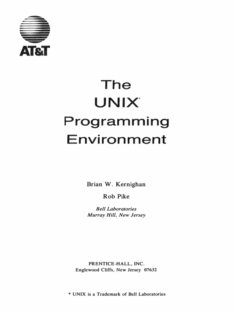 The Unix Programming Environment Kernighan Pike | PDF