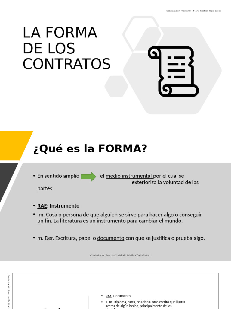 La Forma de Los Contratos | PDF | Documento