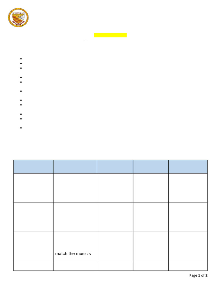 Hip-Hop Dance Performance Guidelines | PDF