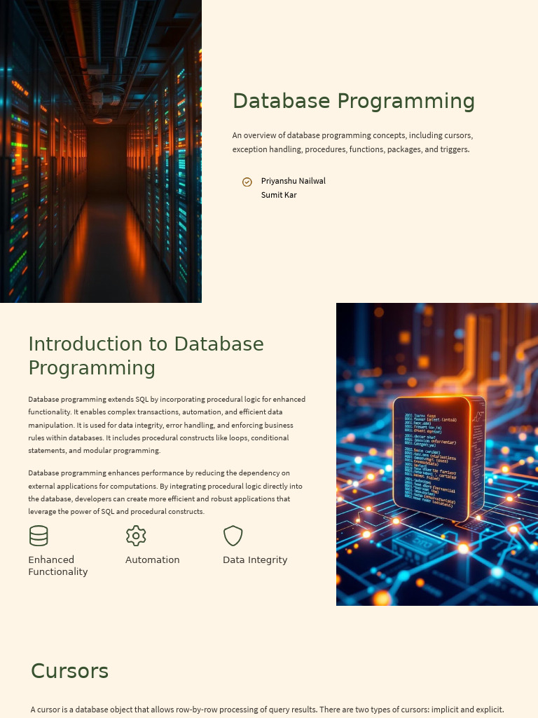 Database Programming | PDF | Databases | Sql