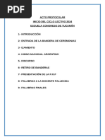Ceremonia Inicio de Ciclo Escolar | PDF