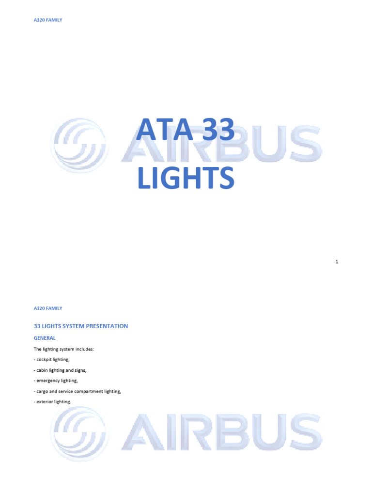 Ata 33 Rev 1 | PDF | Cockpit | Aviation