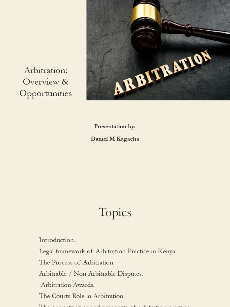 Arbitration Presentation 10.3.2025 | PDF | Arbitration | Alternative ...