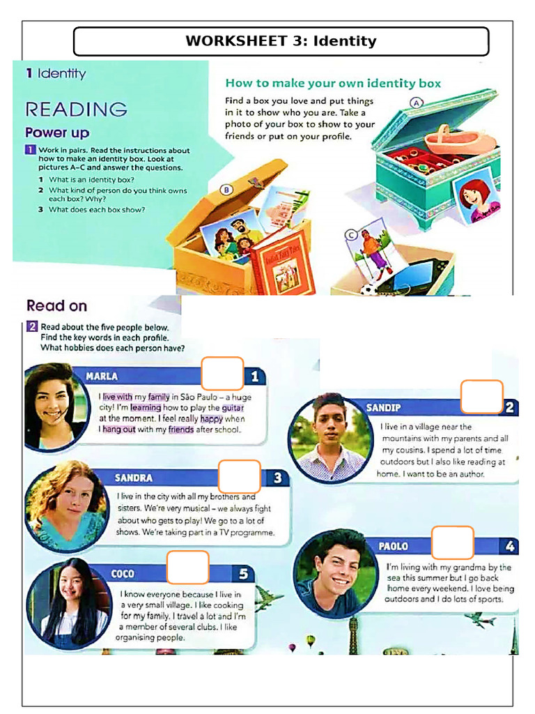 Worksheet 3-Identity-U1 | PDF