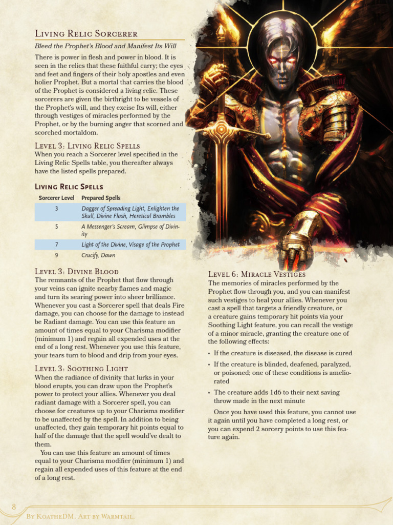 Virgil's Prayerbook to the Horrifying Divine - Living Relic | PDF ...