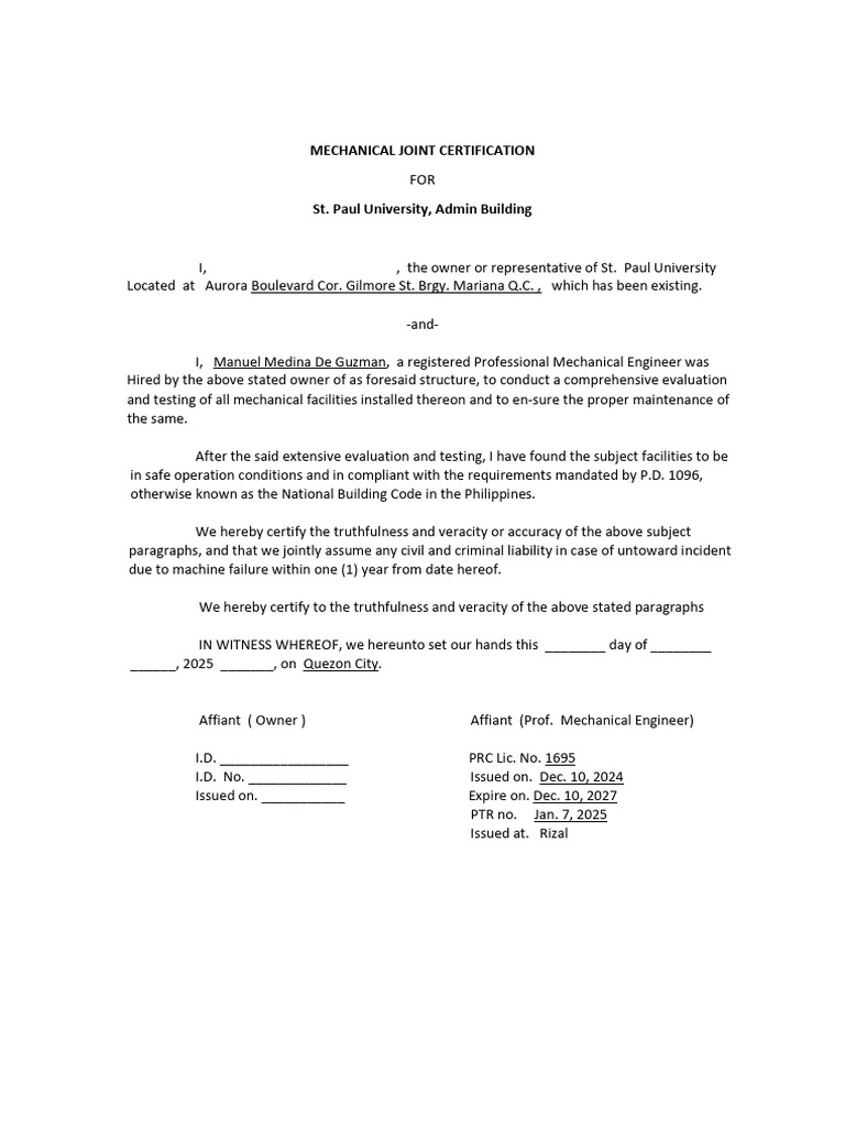 Abb Joint Certificate | PDF
