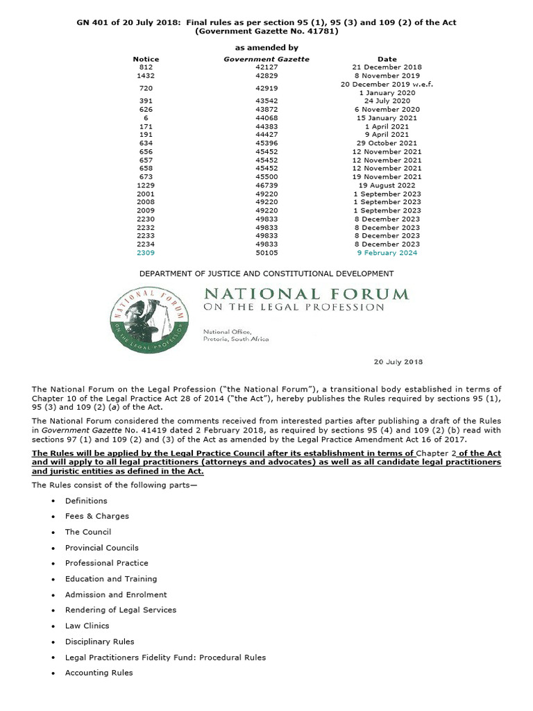 Rules of The LPC | PDF | Lawyer | Advocate