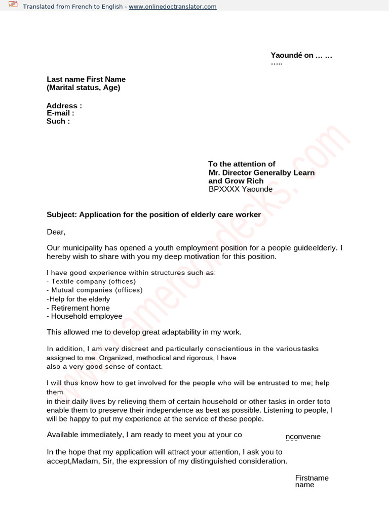 500+ - Motivation Letters All Works of Life 2023.Fr - en | PDF | Madam ...
