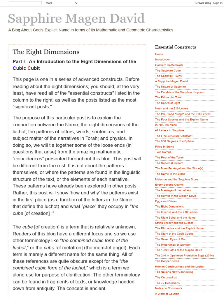 The Eight Dimensions of A Cube | PDF | Cartesian Coordinate System | Force