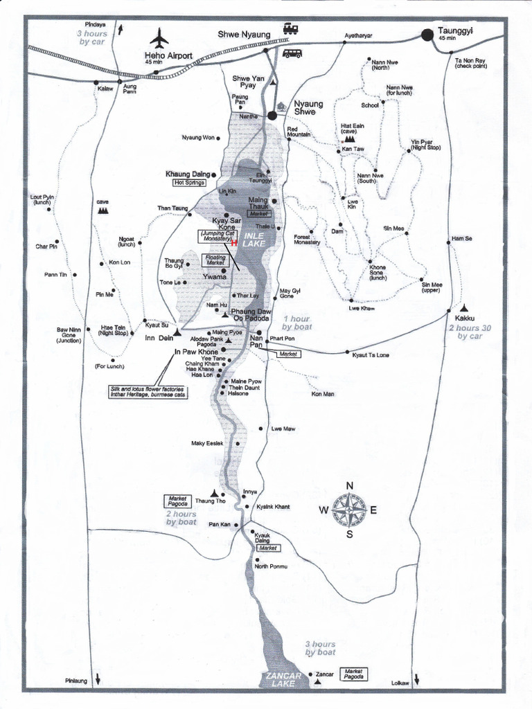 Inle Lake Map | PDF
