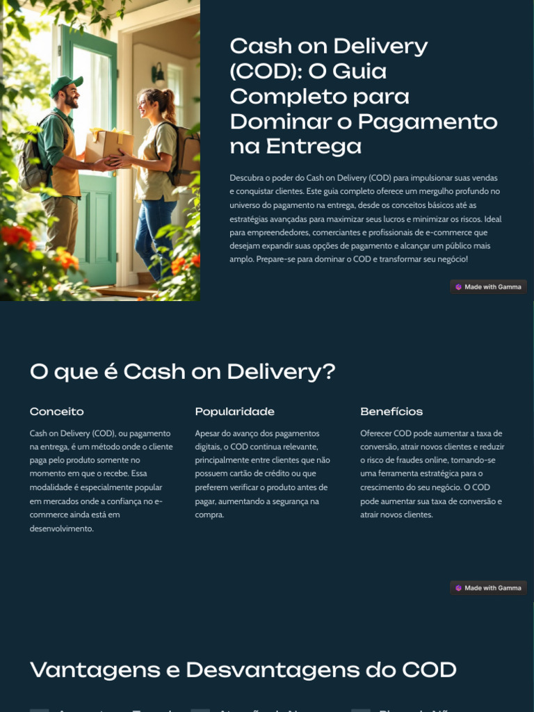 Guia Completo sobre Cash on Delivery | PDF | E-commerce | Business