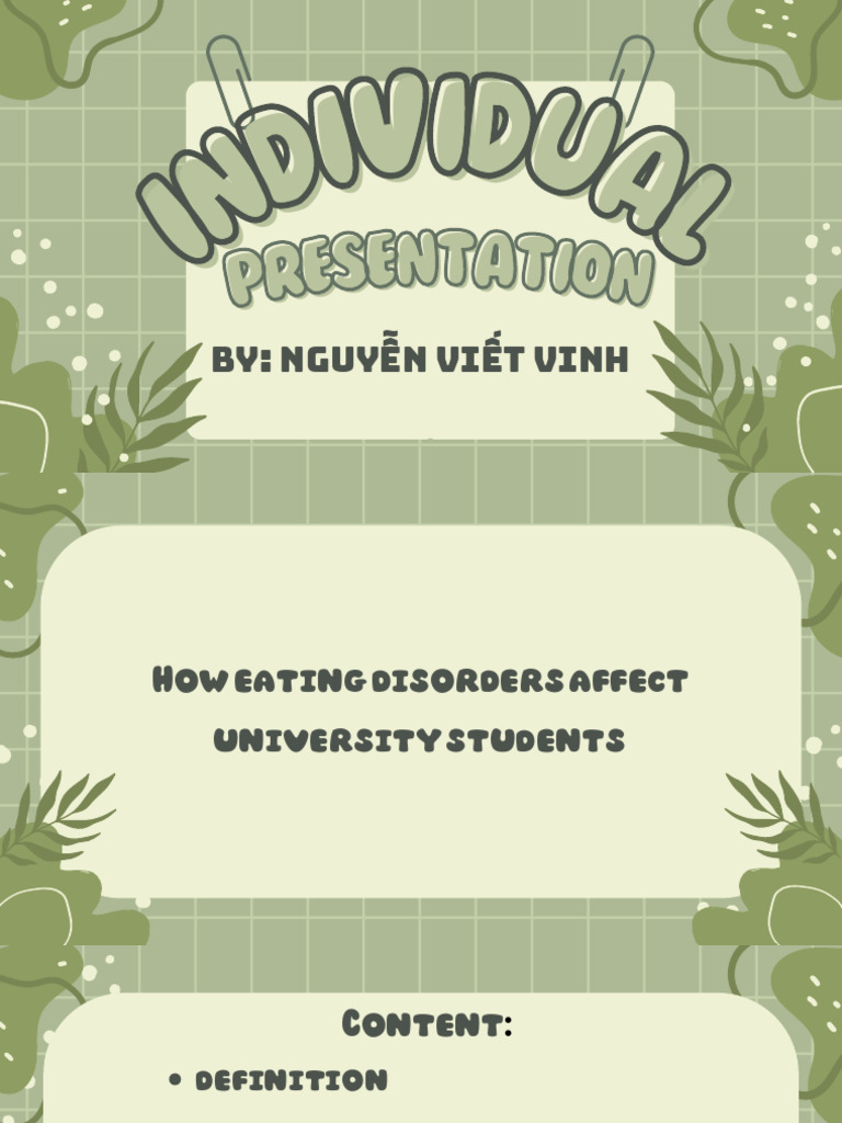 How Eating Disorders Affect University Students Pdf