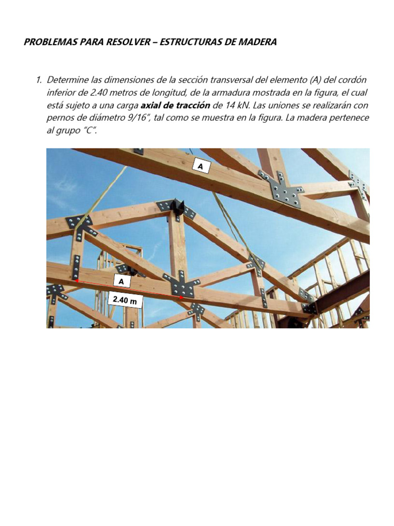 Cálculo de dimensiones en estructuras de madera | PDF | Viga ...