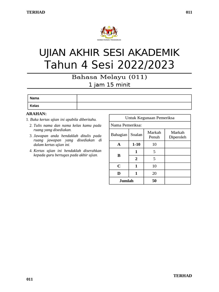 619300904-UASA-BM-THN-4 | PDF