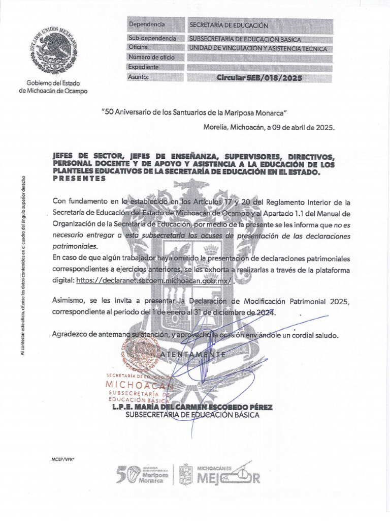 Circular Seb - 018 - 2025 | PDF