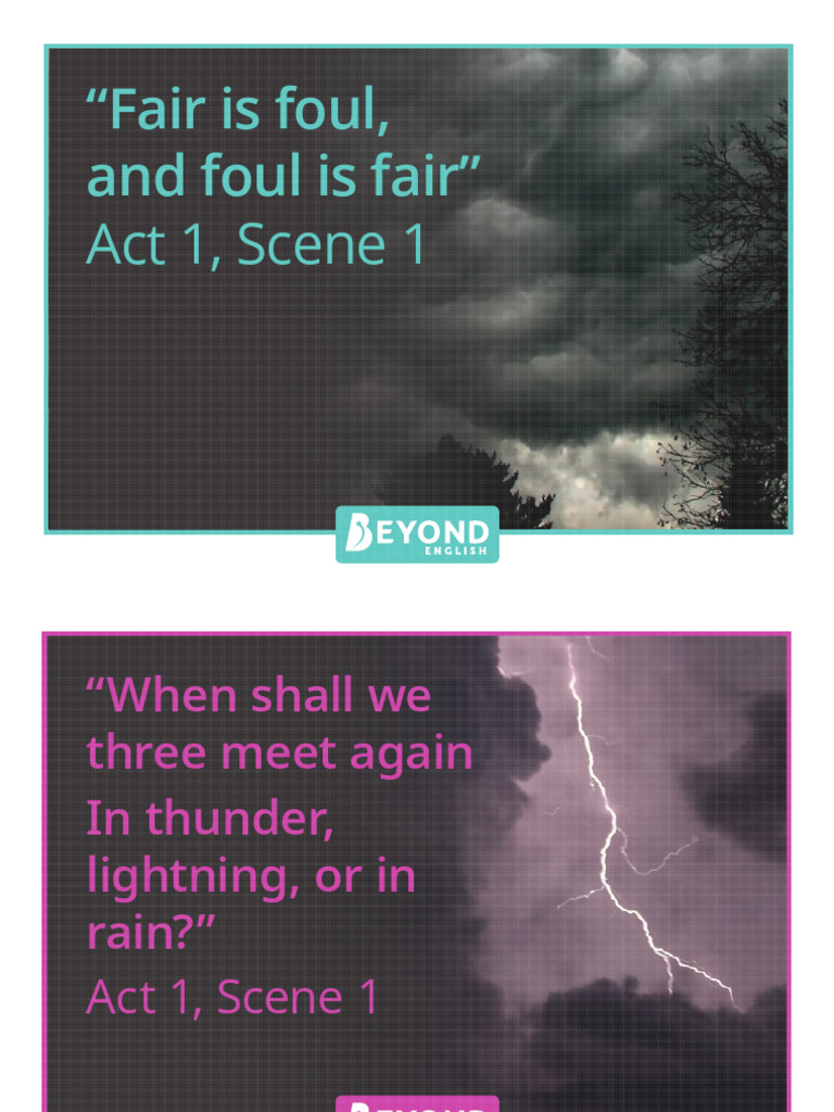 t3 e 735a Macbeth Key Quotes Display Pack Super Eco Colour Ver 4 | PDF