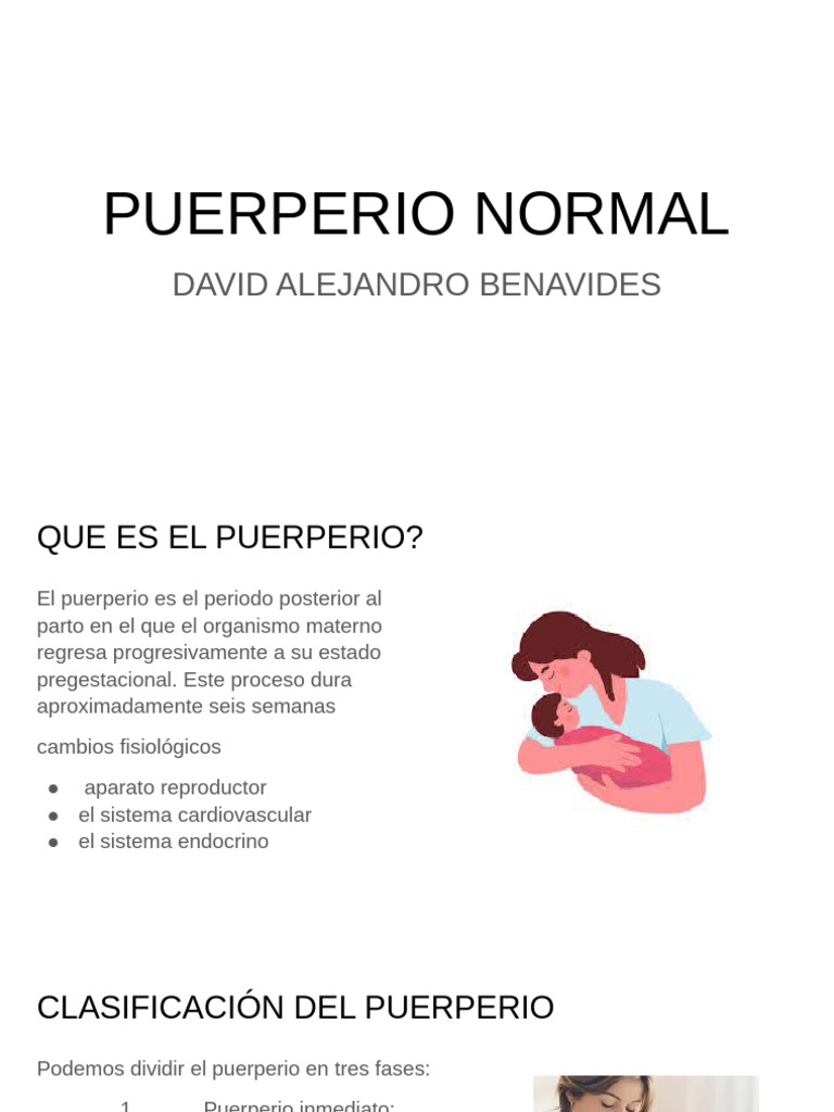 Puerperio Normal | PDF | Periodo posparto | Parto