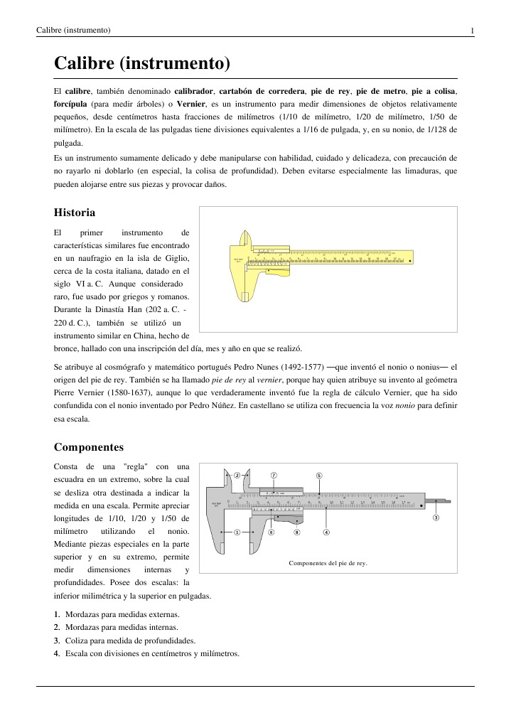 Calibre | PDF | Observación científica | Longitud