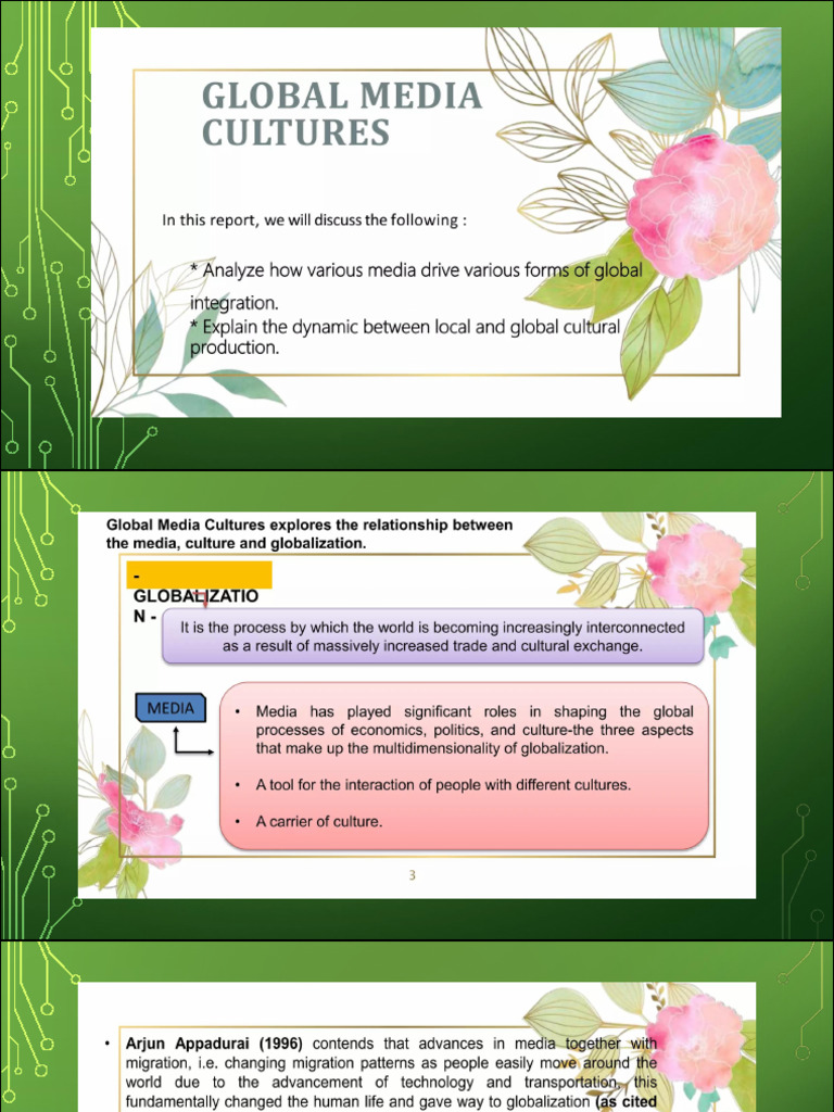 Midterm 3 Global Media Culture | PDF