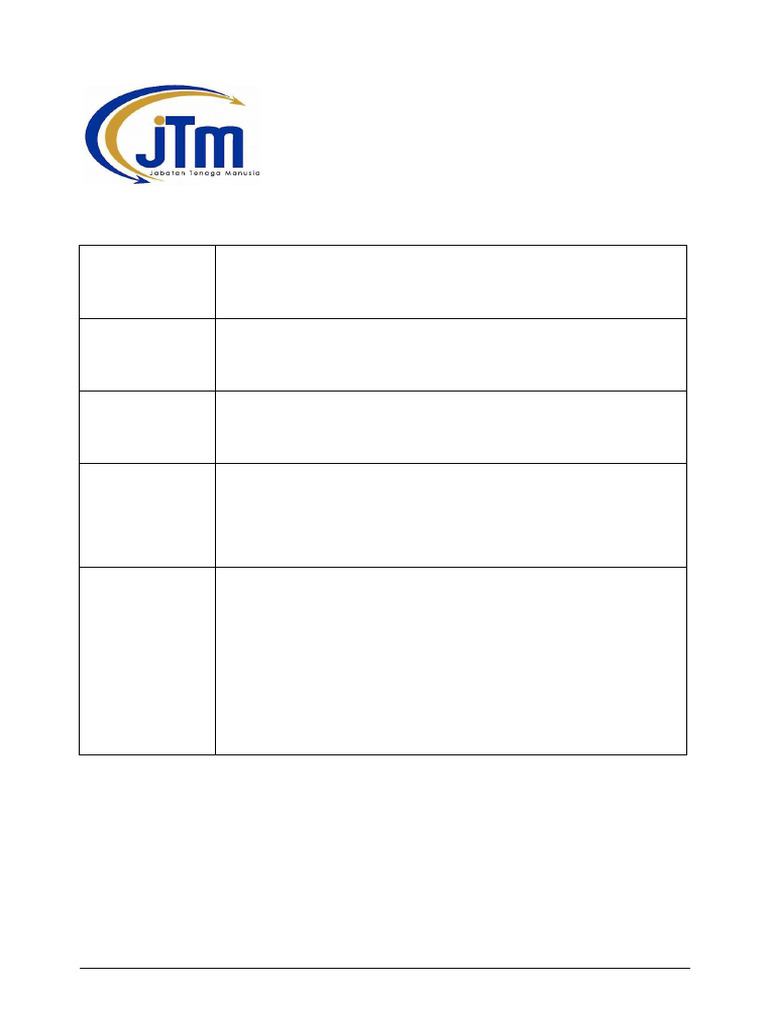 Information Sheet: Institusi Latihan Jabatan Tenaga Manusia Kementerian ...