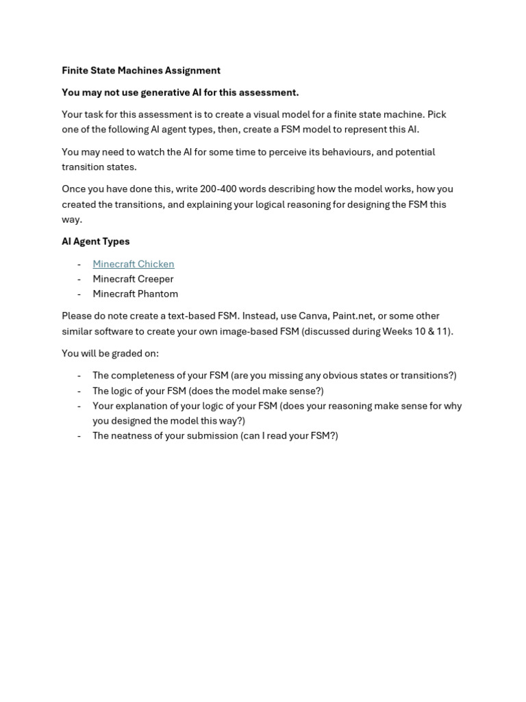 Finite State Machines Assignment | PDF