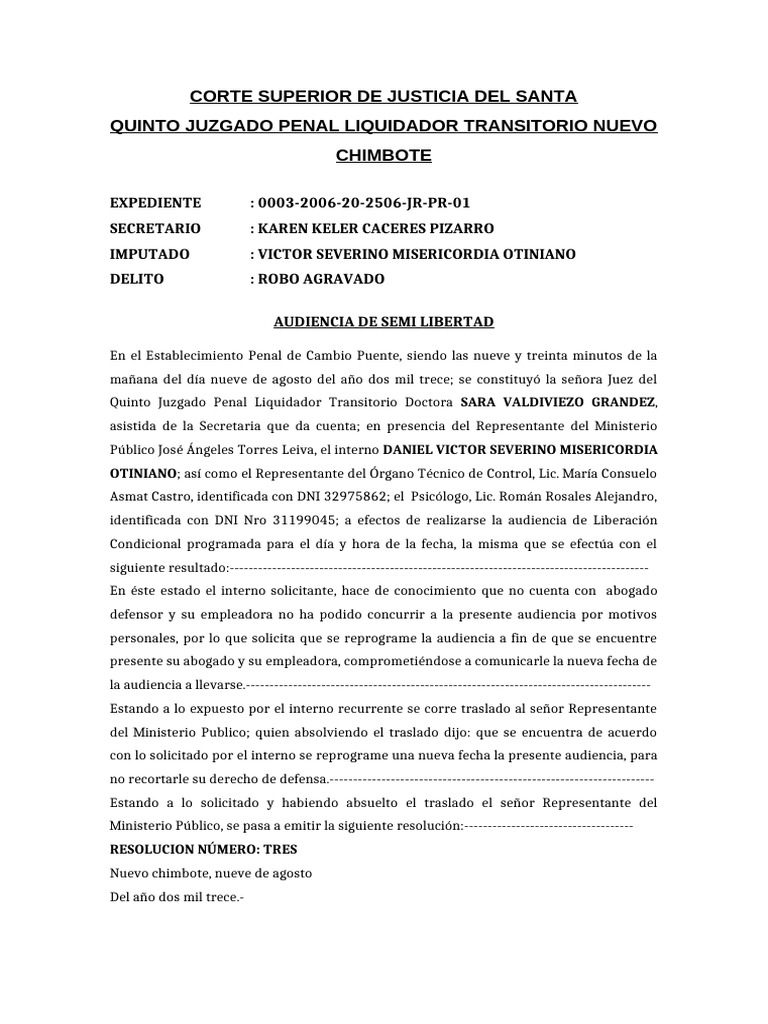 06-03 Reprogramacion Aud Benef Penint | PDF | Ley Pública | Justicia
