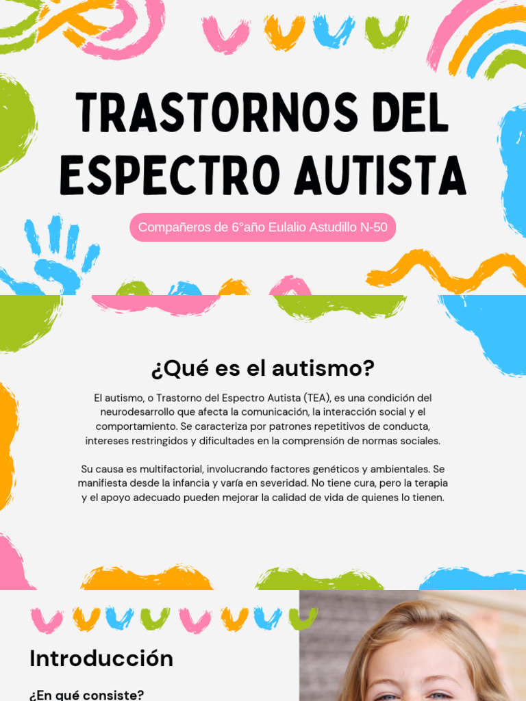 Comprendiendo el Trastorno del Espectro Autista | PDF | Autismo | Las ...