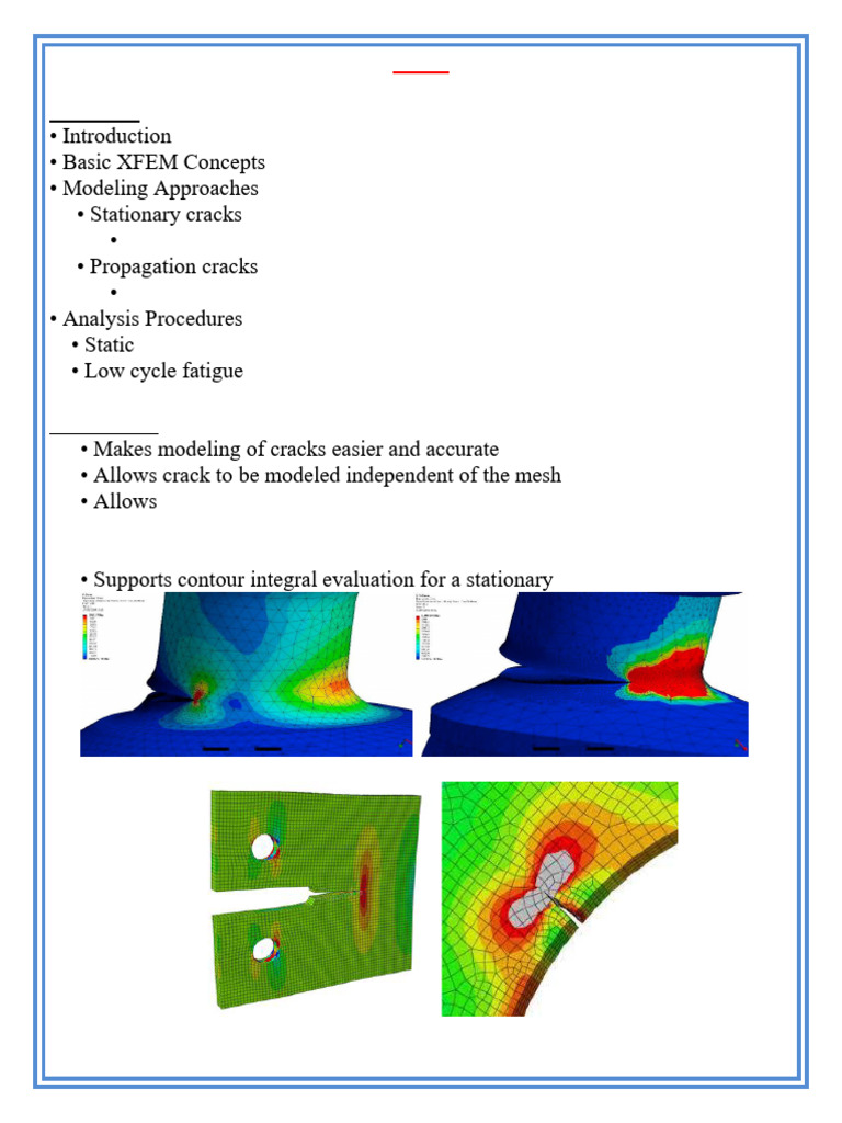 XFEM Analysis for Fatigue Cracking | PDF | Fracture Mechanics | Fracture