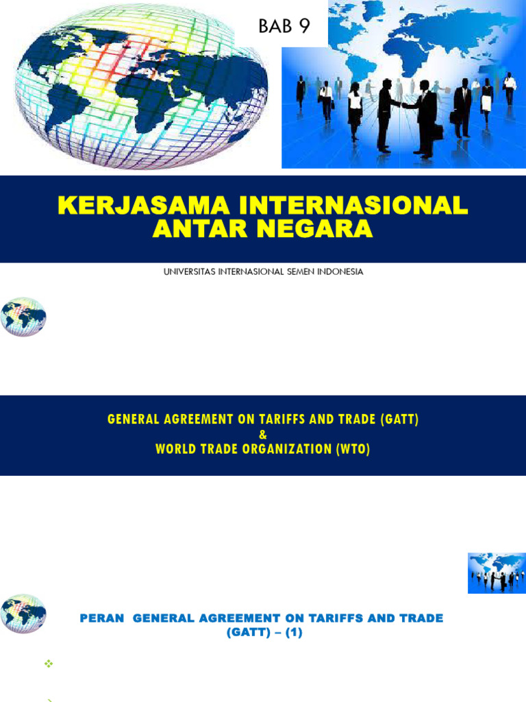 Materi - 9 KERJA SAMA INTERNASIONAL ANTAR NEGARA | PDF