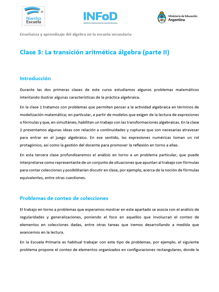 Ams05 Clase03 | PDF | Secuencia | Enseñando