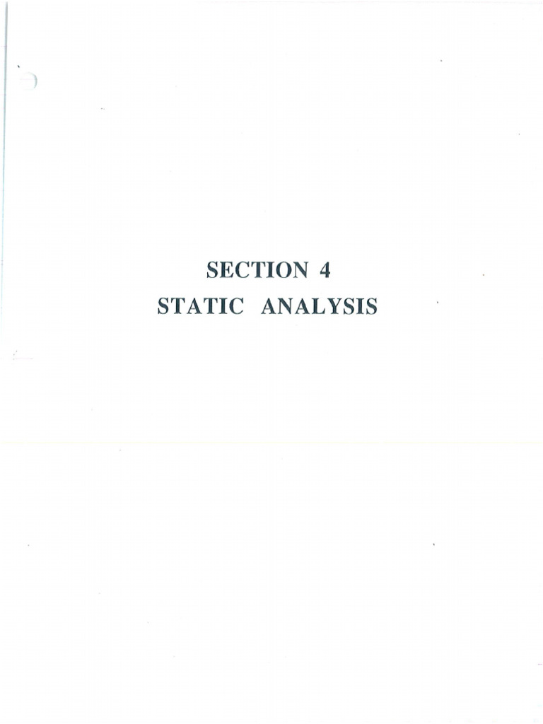 Section 4 Static Analysis | PDF