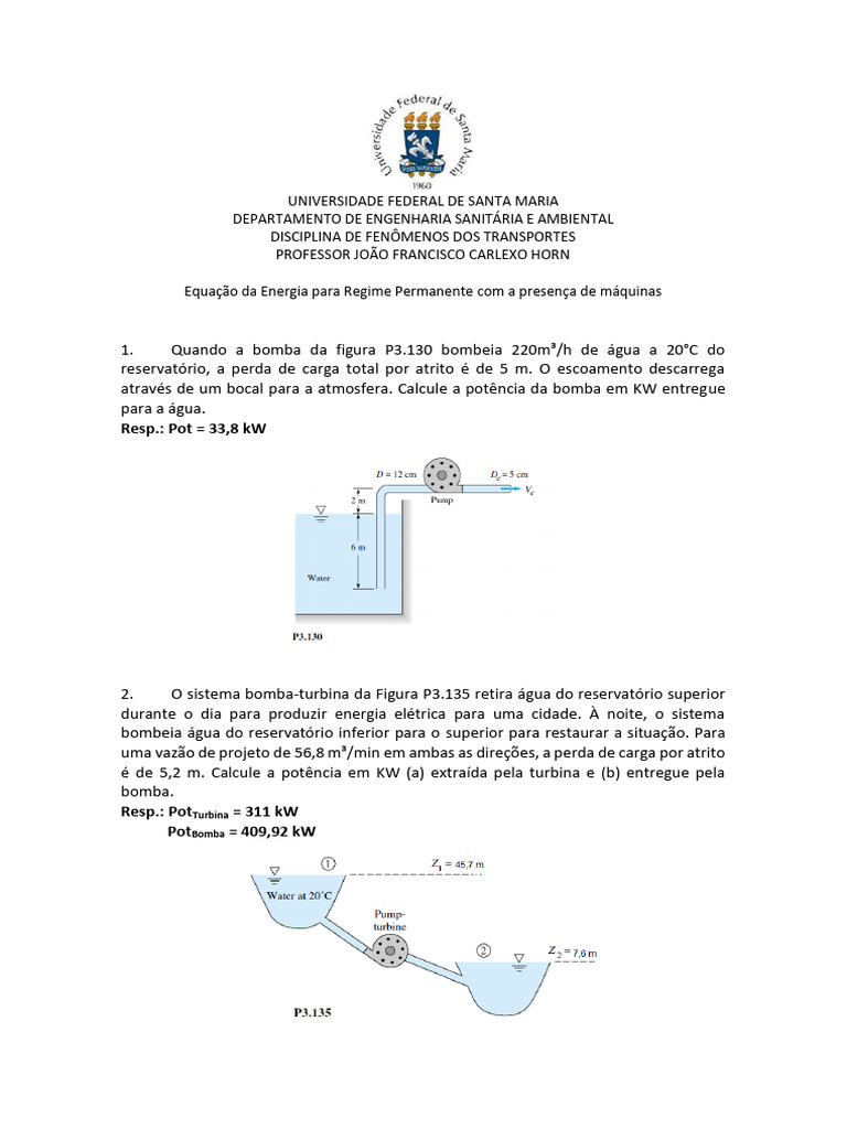 Lista 6 Mecflu | PDF