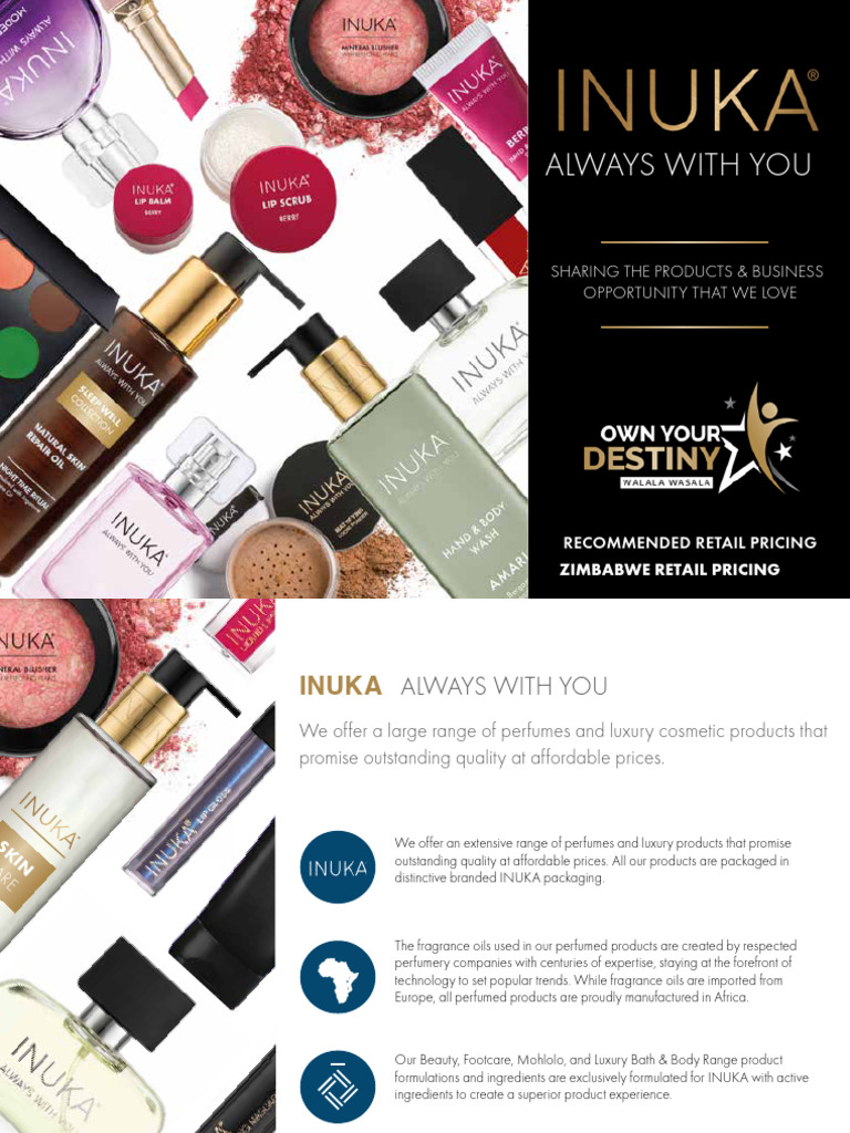 INUKA USD Product Catalogue 2023 230112 101337 | PDF | Perfume | Shampoo