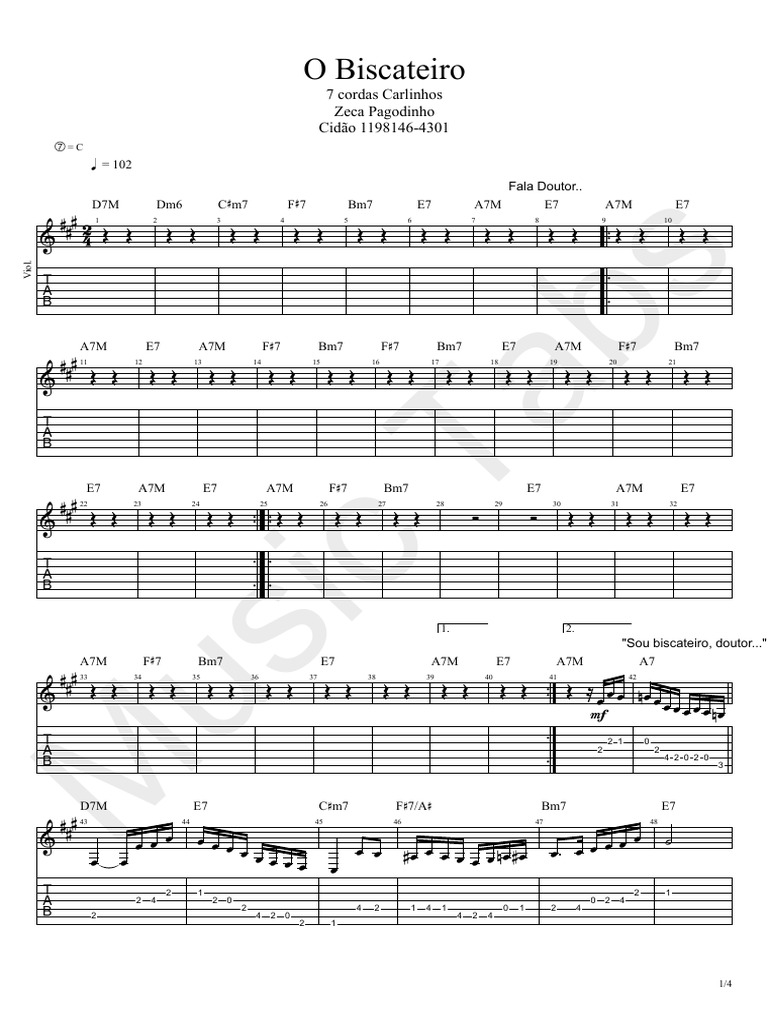 O+Biscateiro+Zeca+Pagodinho (1) | PDF