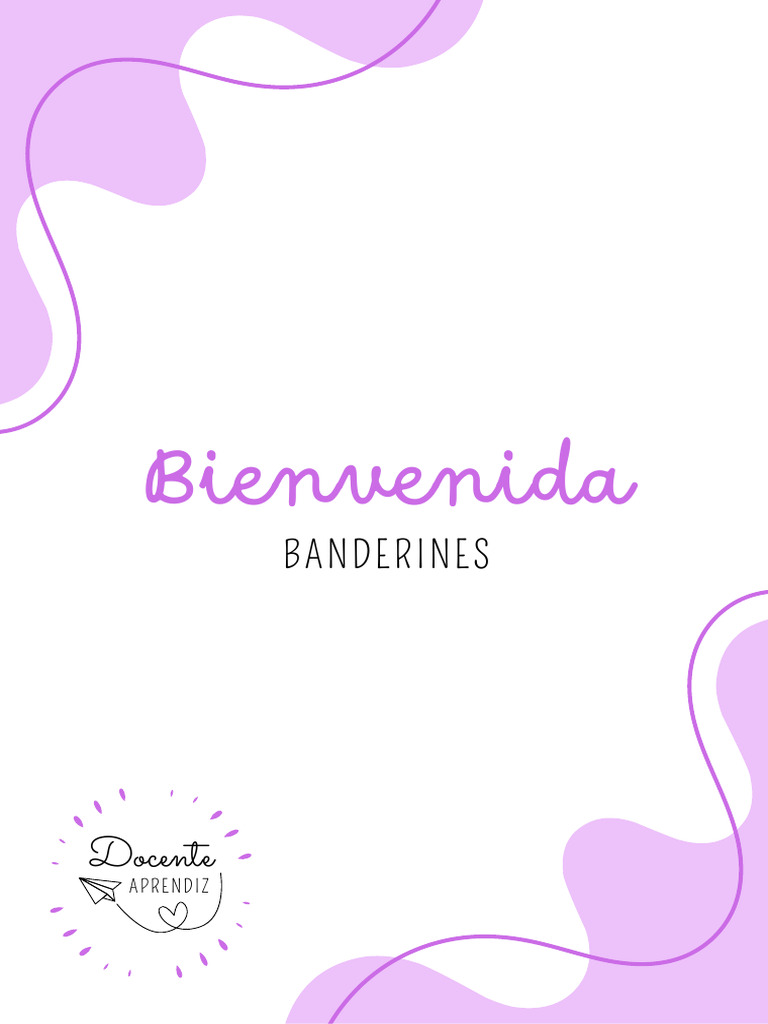 Banderines de Bienvenida | PDF