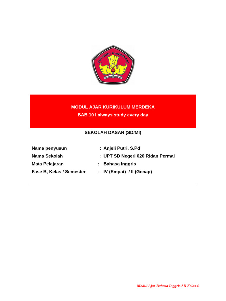 Modul Ajar Bab 10 | PDF