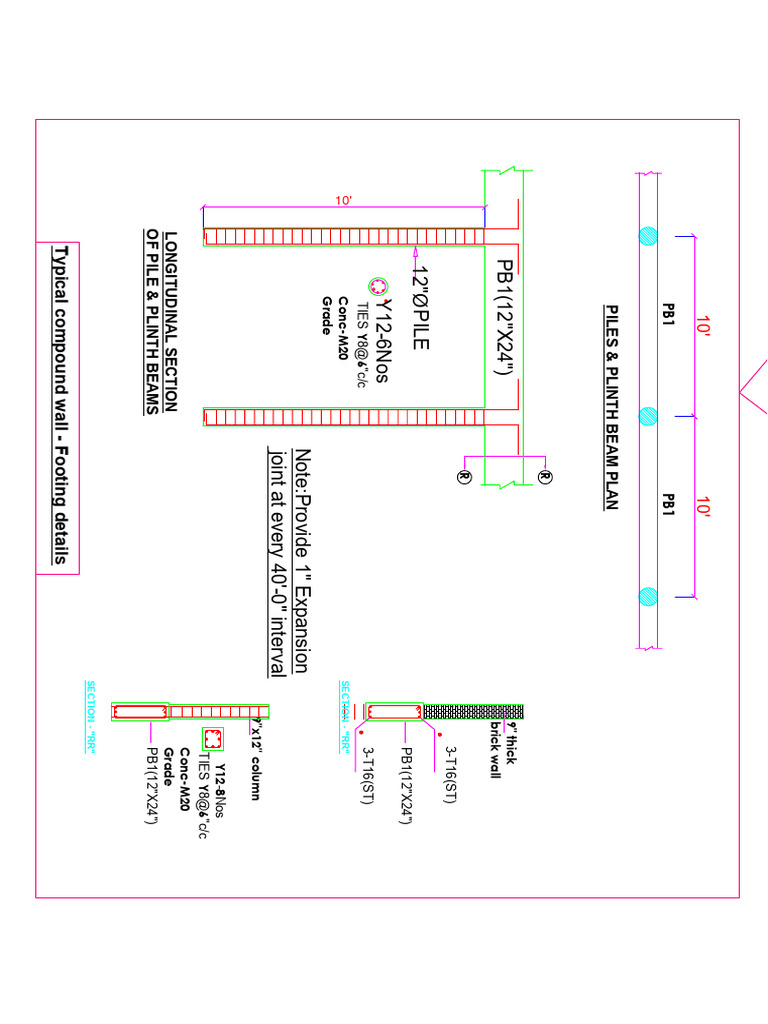 Compound Wall Design Final Front | PDF
