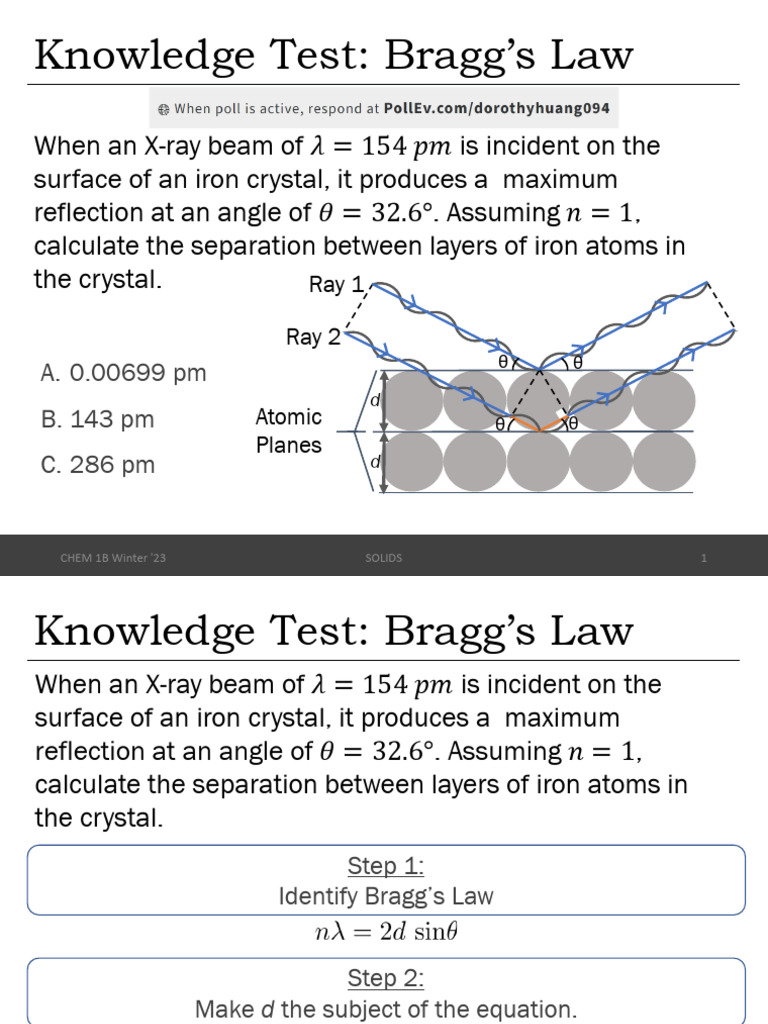 Week4 Solids 1b Solutions | PDF | Crystal Structure | Oxide