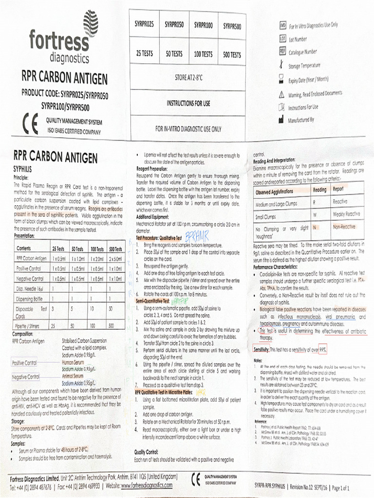 RPR Package Insert | PDF