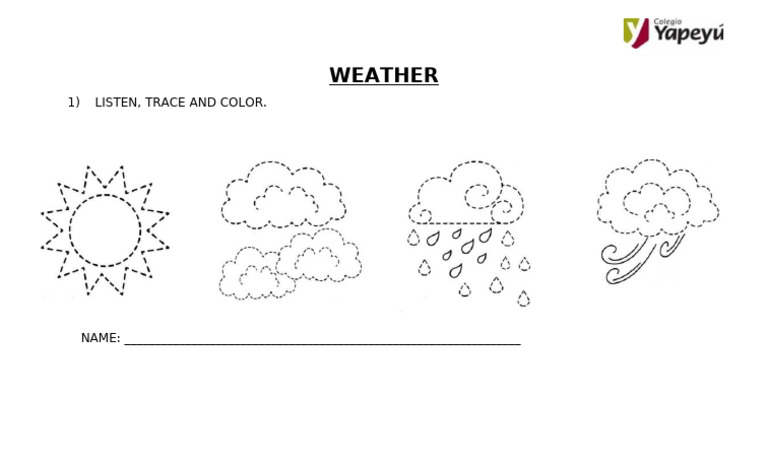 Weather Worksheet for Kids | PDF